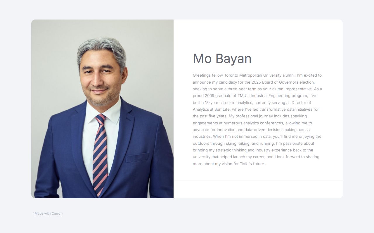 TMU Alumni Election 2025